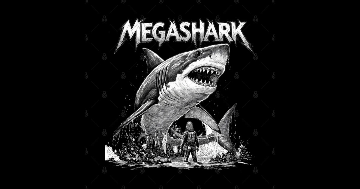 Megashark - Megashark Fan Art - Sticker | TeePublic