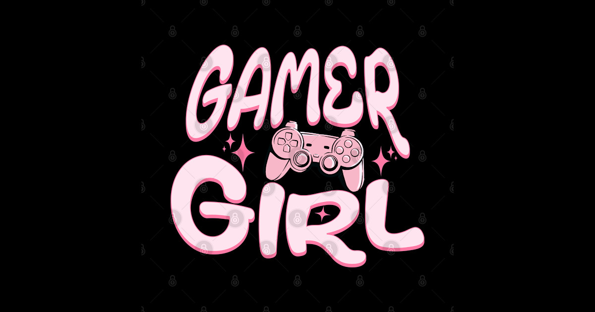 Pink Gamer Girl Controller Design - Gamer Girl - Sticker | TeePublic
