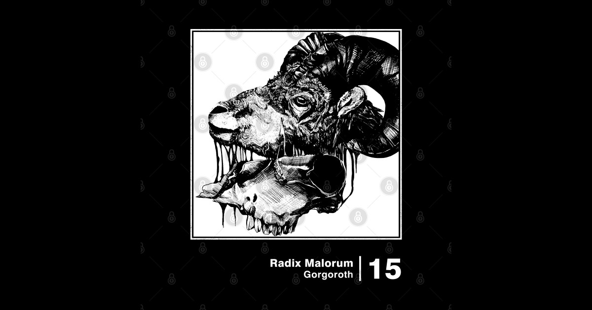 Radix Malorum // Vintage Fanart Tribute - Gorgoroth - Sticker | TeePublic