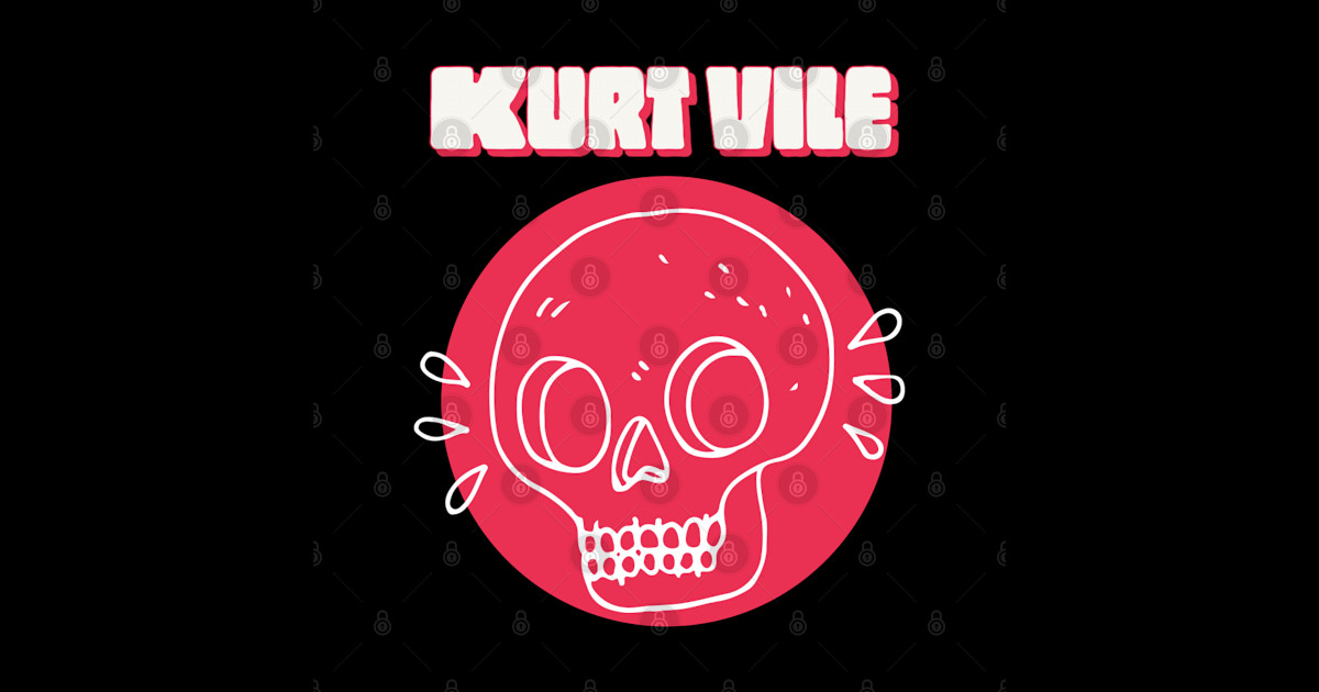 Kurt Vile / Cute Skull Style - Kurt Vile - Sticker | TeePublic