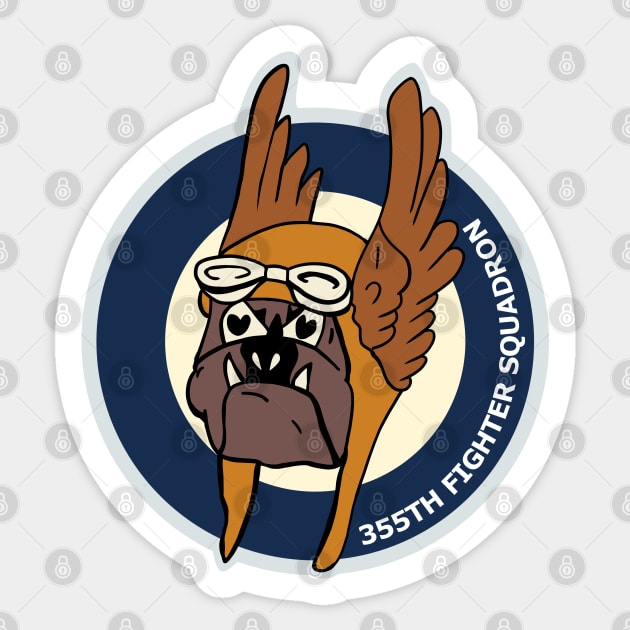 355th Fighter Squadron - Squadron Patches - Sticker | TeePublic