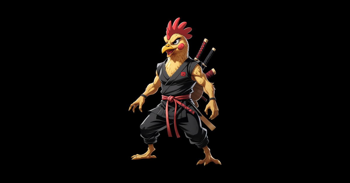 Chicken Ninja - Funny Gift - Posters and Art Prints | TeePublic