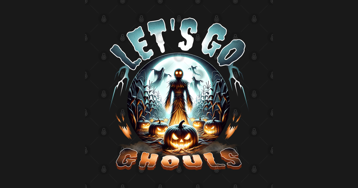 Let's Go Ghouls Cute & Spooky Halloween Ghost Fun Retro Ghouls Fun ...