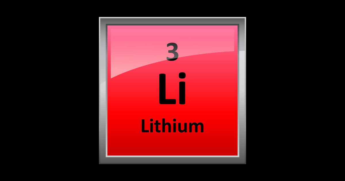 Lithium Element Tile - Periodic Table - Lithium - Sticker | TeePublic