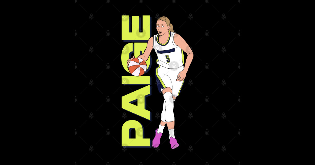 Paige Bueckers Cartoon Name - Wnba Basketball - Sticker | TeePublic