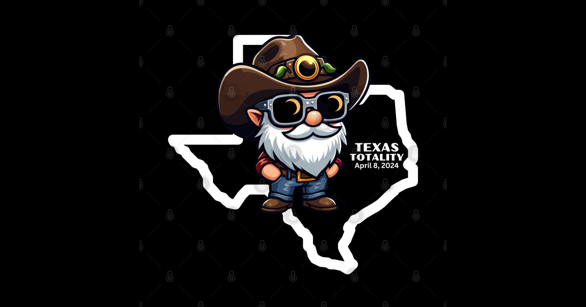 Total Solar Eclipse Texas 2024 - Total Solar Eclipse 2024 - Sticker ...