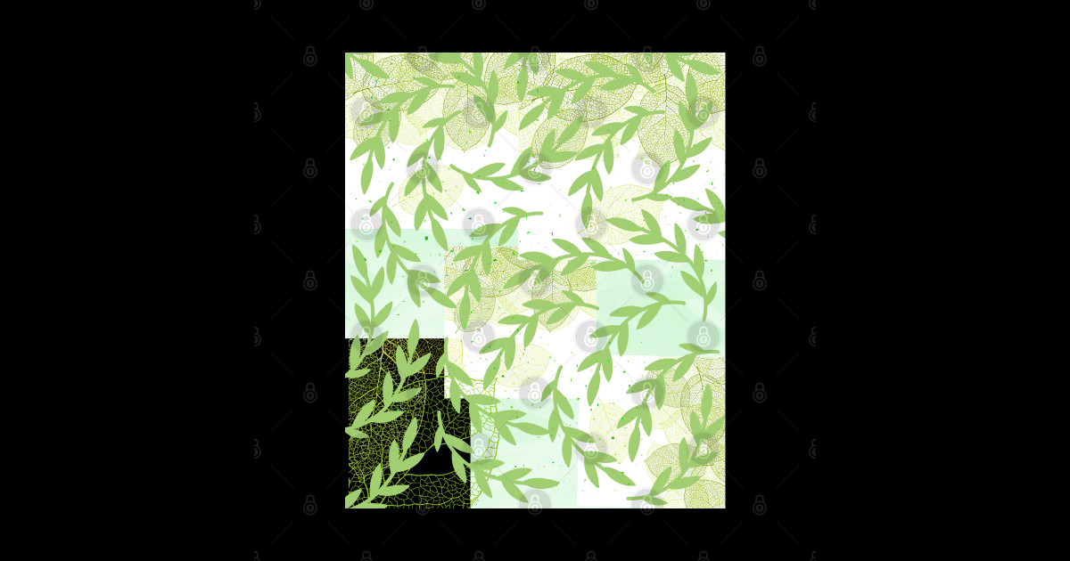 Leaf pattern - Leaf Pattern - Sticker | TeePublic