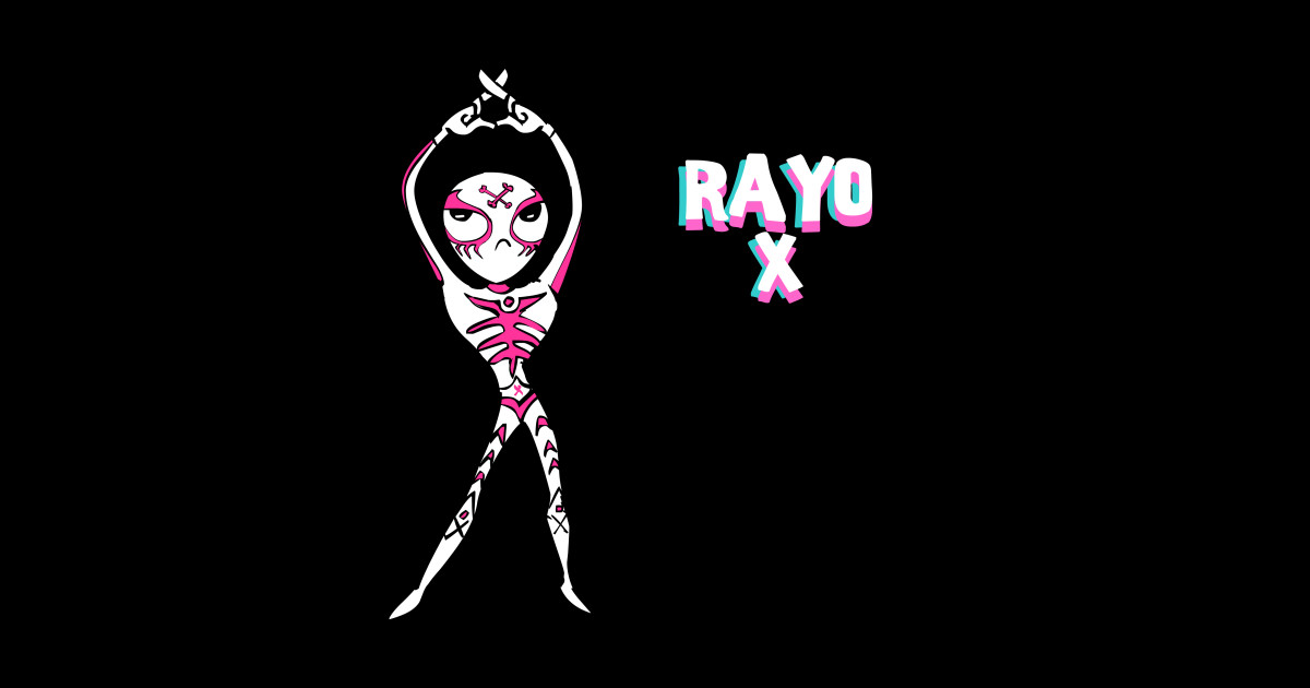 Lucha Libre Mexican Wrestler Skeleton Tee - Lucha Libre - Sticker ...