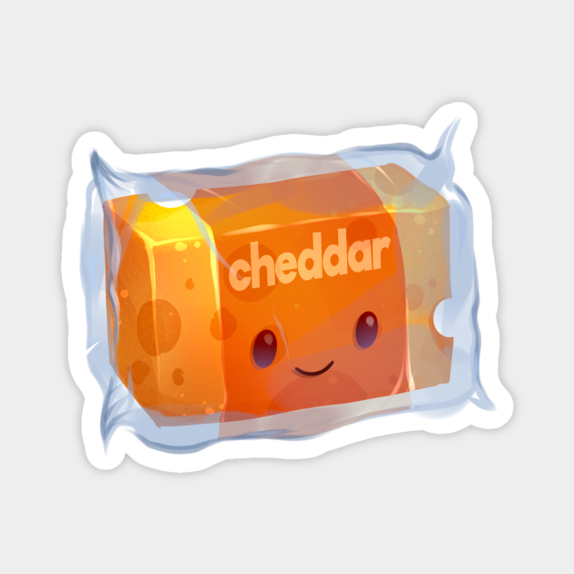 Cute Cheddar Cheese Block - Cheddar Cheese - Magnet | TeePublic