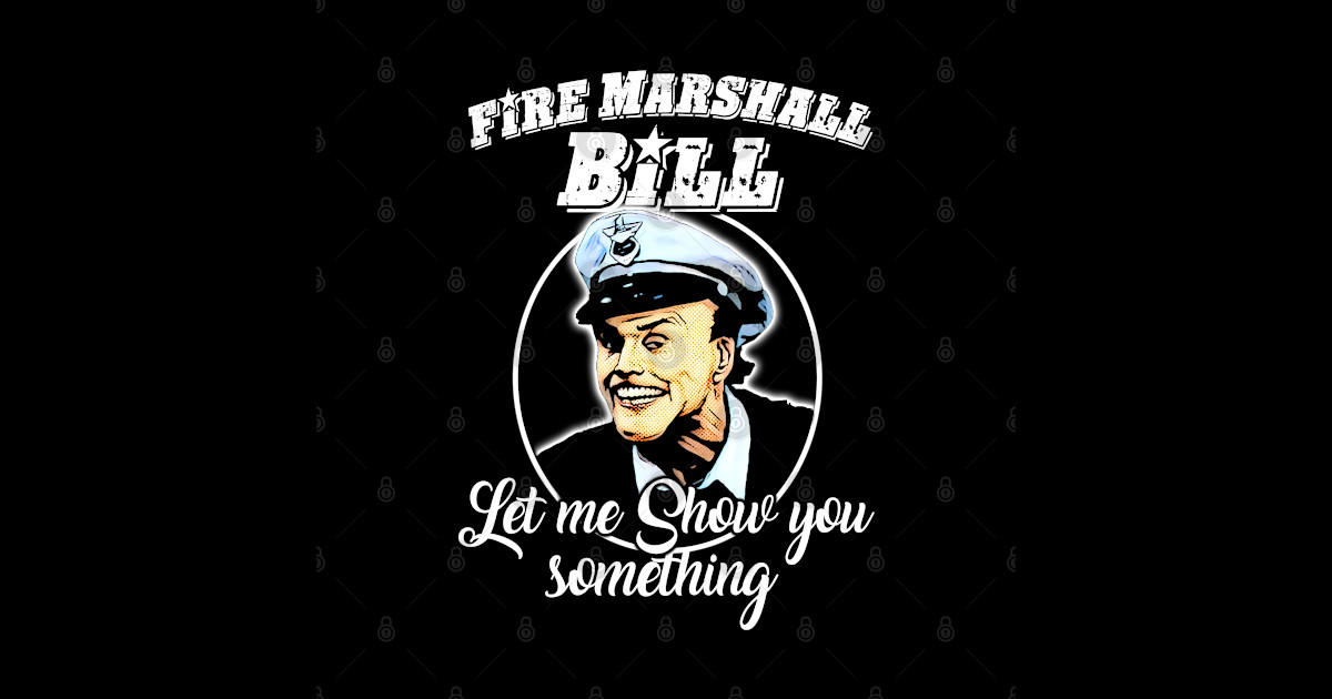 Fire Marshal Bill T-shirt - In Living Color Classic - In Living Color - Sticker | TeePublic