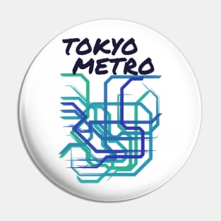 Tokyo Subway Map Metro Underground Pins and Buttons for Sale | TeePublic