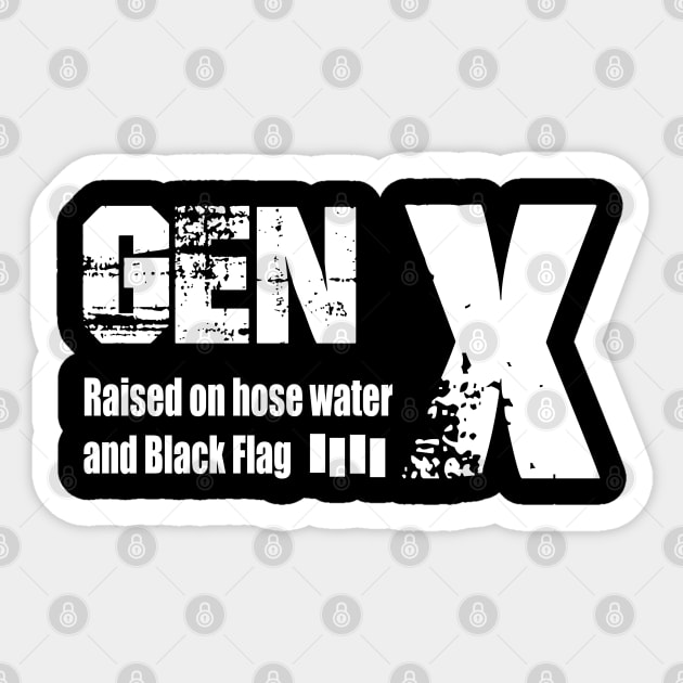 Gen X and punk rock!! - Gen X - Sticker | TeePublic