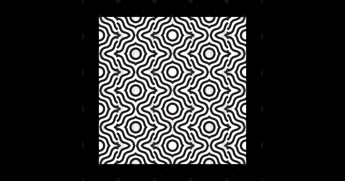 Abstract geometric pattern - Seamless Line Pattern - Sticker | TeePublic