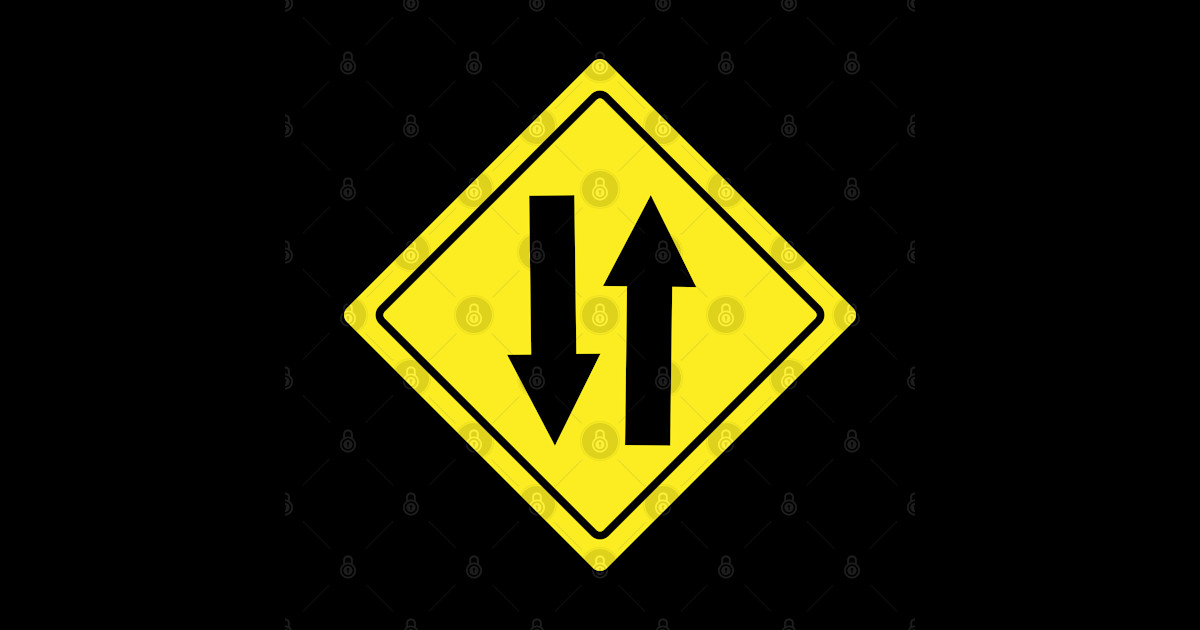 Two-Way - Two Way Sign - Sticker | TeePublic