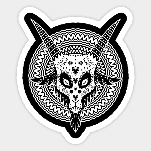 Goat of the dead - Satanic - Sticker | TeePublic