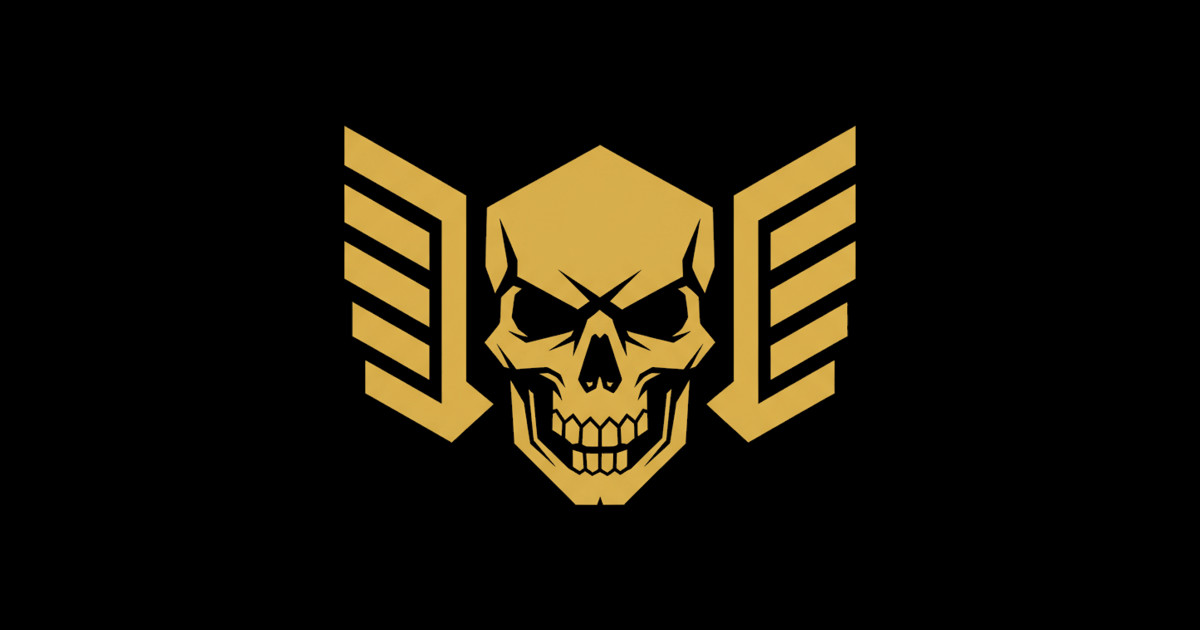 Helldivers skull logo - Helldivers - Sticker | TeePublic