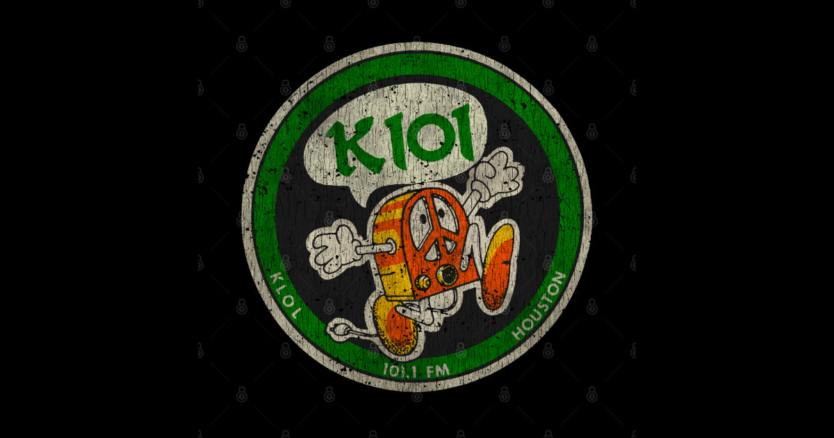 Vintage - KLOL 101 FM Houston 1970 - Radio - Sticker | TeePublic