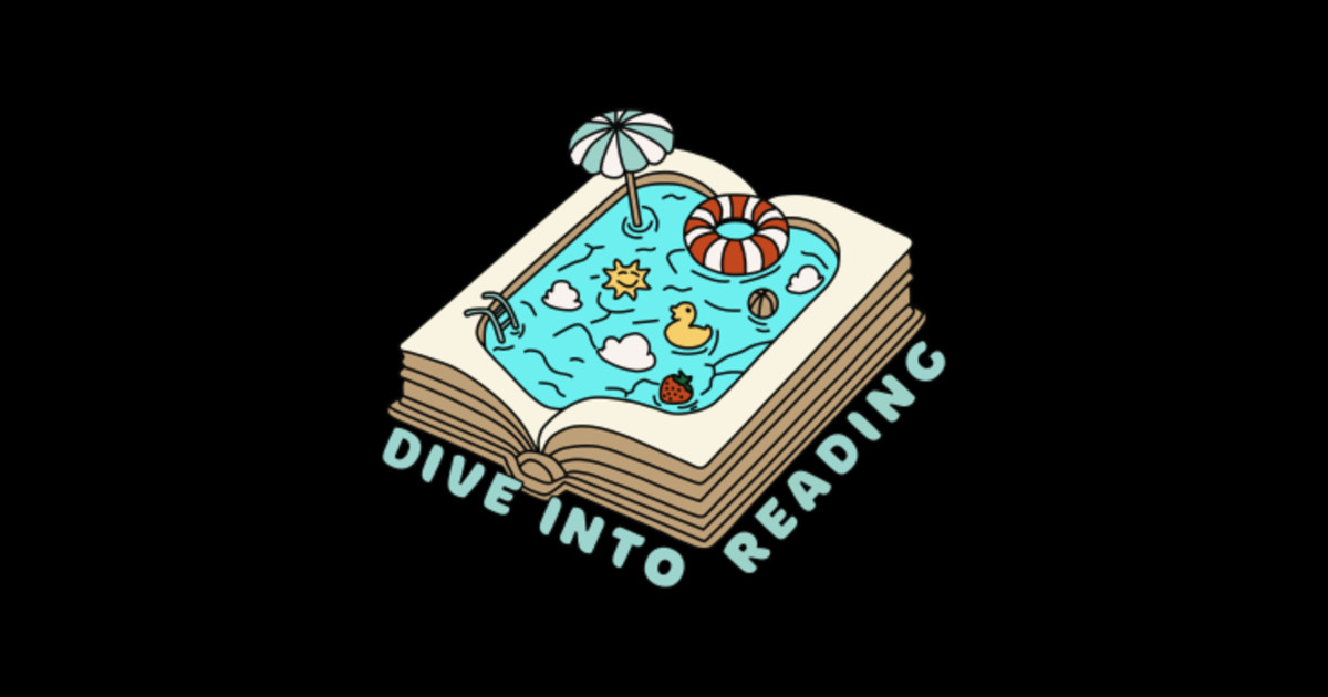 Dive into reading - Reading Dive - Sticker | TeePublic