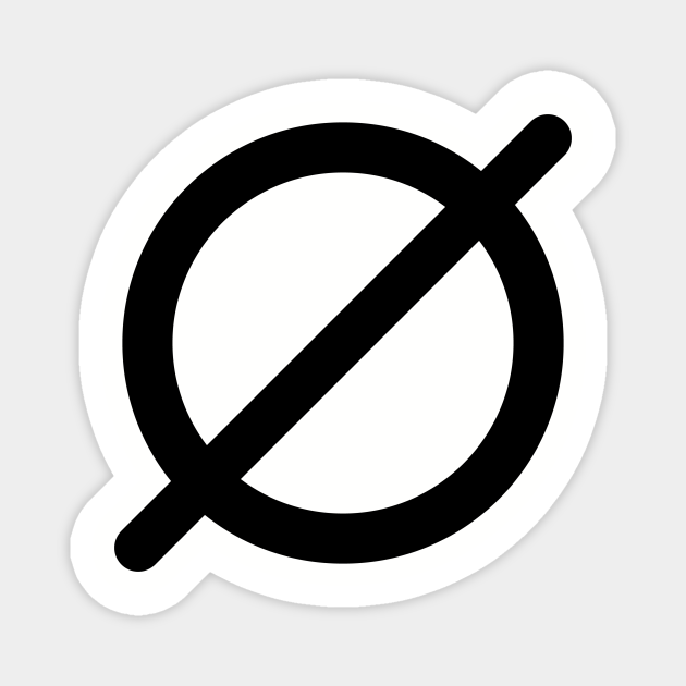 Empty Set Symbol - Math Symbol - Magnet | TeePublic