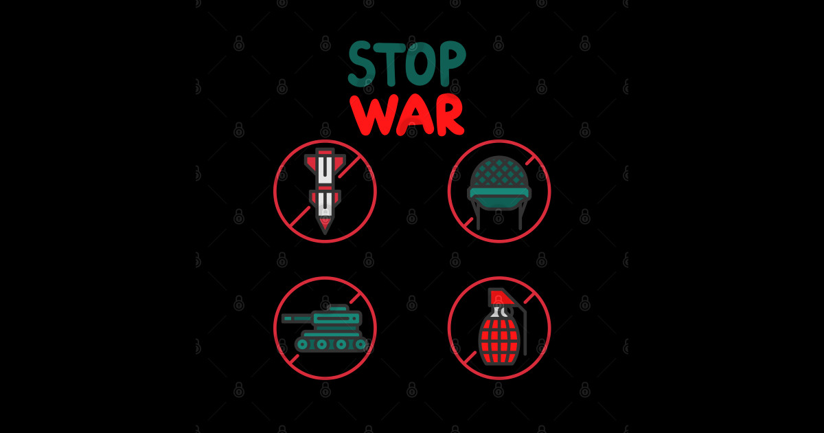 stop war - Stop War - Sticker | TeePublic