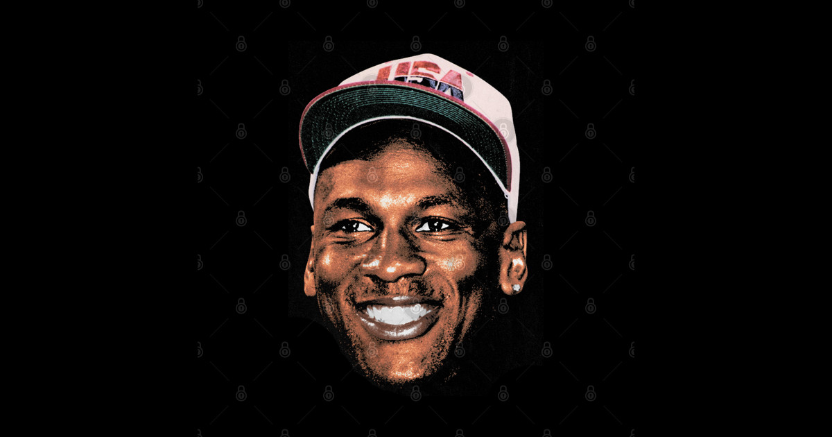 Michael Jordan 1992 Olympic Big Face - Michael Jordan - Posters and Art ...
