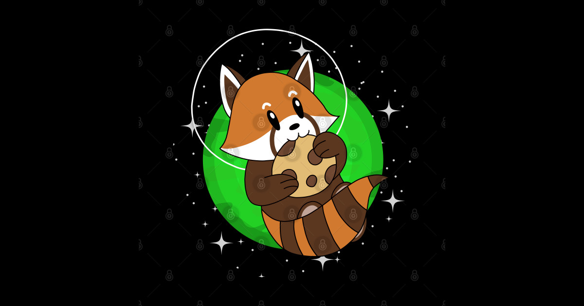 Red Panda in Space - Red Panda - Posters and Art Prints | TeePublic