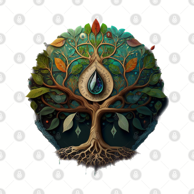 Tree of Life - Designs for a Green Future - Tree - Pin | TeePublic