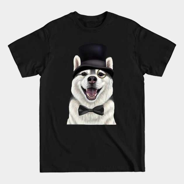 Dapper Husky in a top hat and monocle - Husky - T-Shirt sold by Giulia ...