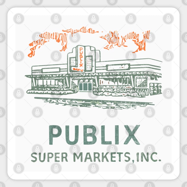 Publix -- Vintage Store Logo - Publix - Sticker | TeePublic
