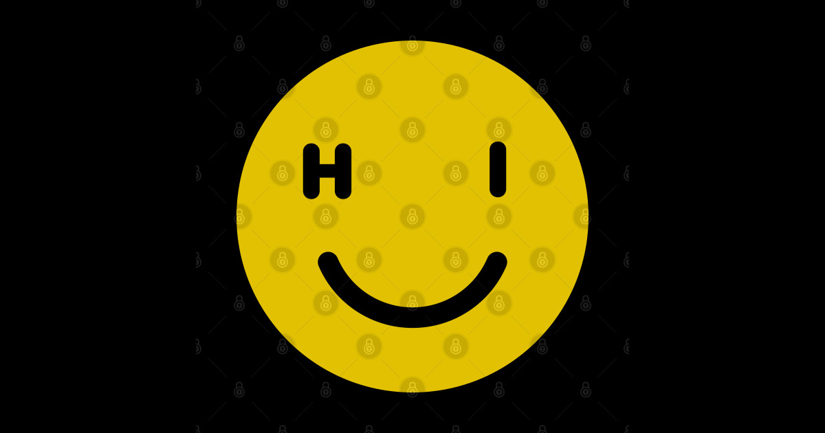 Hawaii Smiley Face - Hawaii Smiley Face Happy Home - Sticker | TeePublic