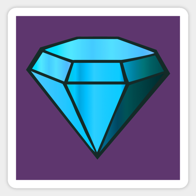 Blue Gem - Blue Gem - Sticker | TeePublic