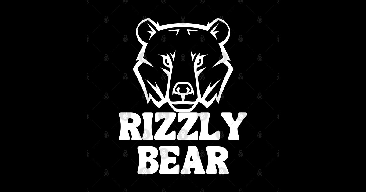 Rizzly Bear - Rizz - Sticker | TeePublic