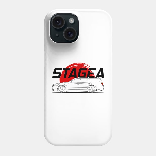JDM Stagea Station Wagon Racing - Stagea - Phone Case | TeePublic