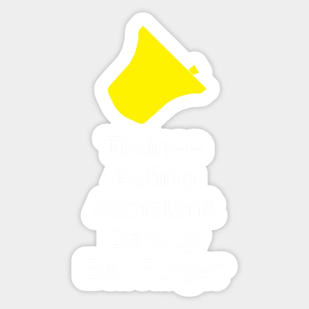 Trainee Bell Ringer (Dark Background) - Bellringing - Sticker | TeePublic