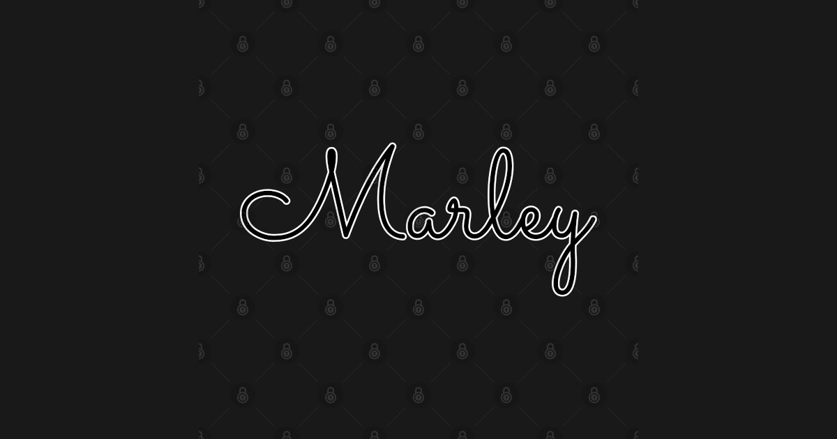 Writing Marley Name Label - Writing Marley Name Label - T-Shirt | TeePublic