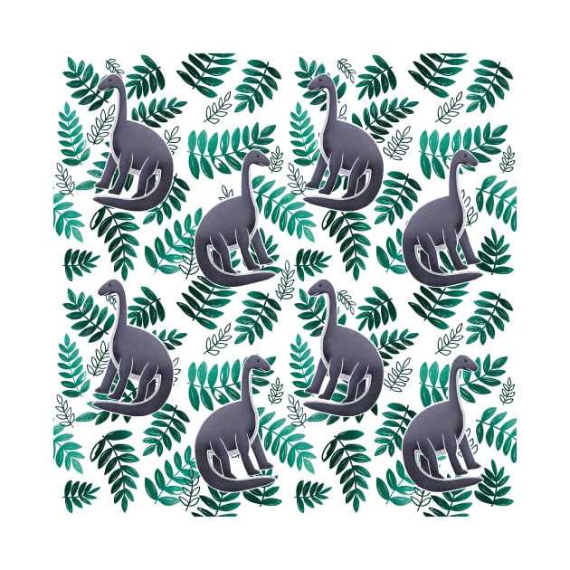 Modern Dinosaur Pattern - Teal - Monitdesign - T-Shirt | TeePublic