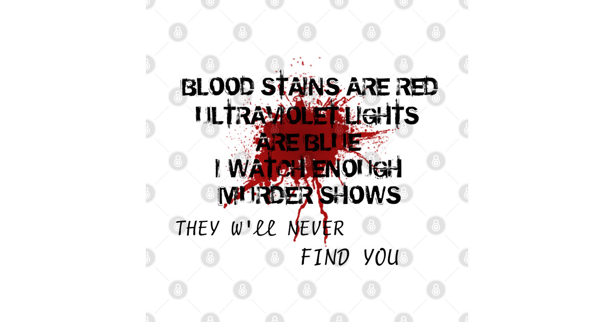 blood stains are red ultraviolet lights - Blood Stains Are Red ...