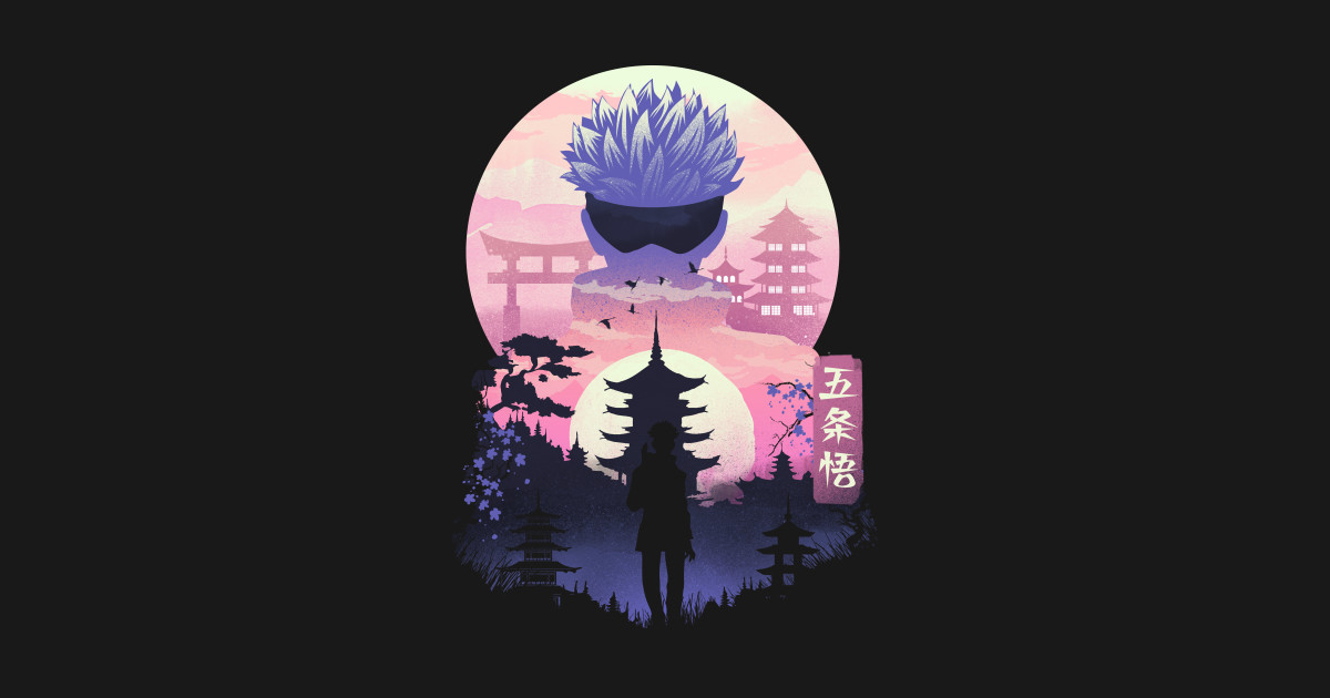 Gojo Landscape - Anime And Manga - T-Shirt | TeePublic