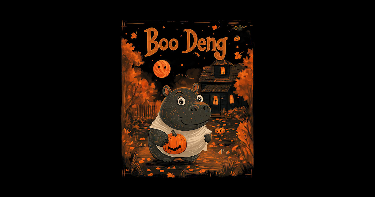Boo Deng Halloween midnight - Boo Deng Halloween Midnight - Sticker ...