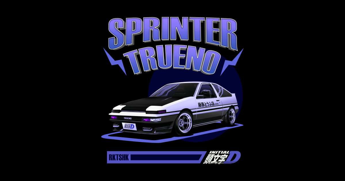 Initial d AE86 trueno - Initial D - Tapestry | TeePublic