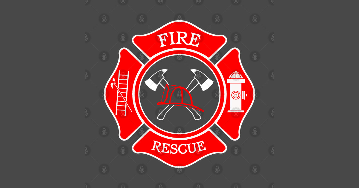 Fire Rescue maltese cross - Fire Rescue Maltese Cross - T-Shirt | TeePublic