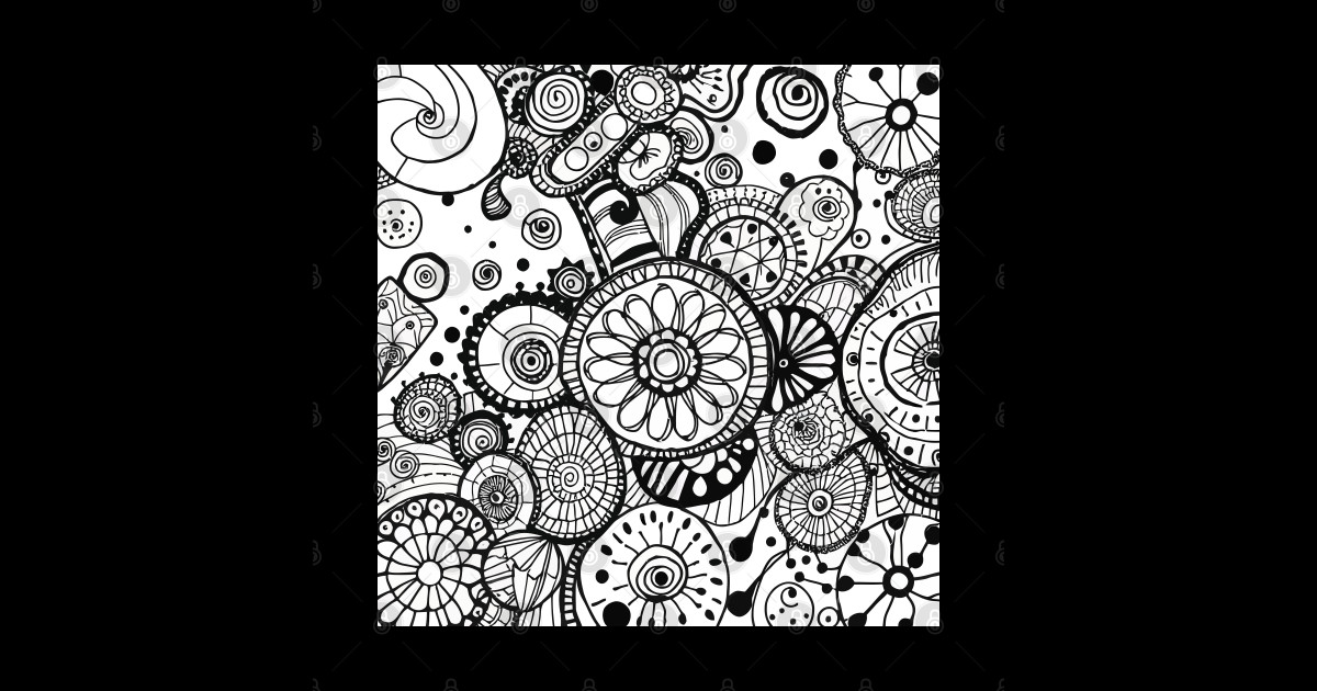 Zentangle Pattern - Zentangle - Posters and Art Prints | TeePublic