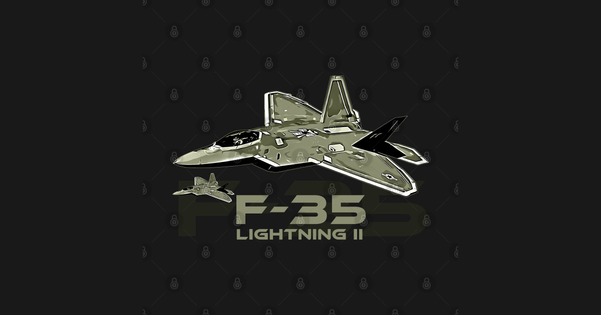 F35 Lightning USAF Fighterjet - F 35 Lightning - T-Shirt | TeePublic