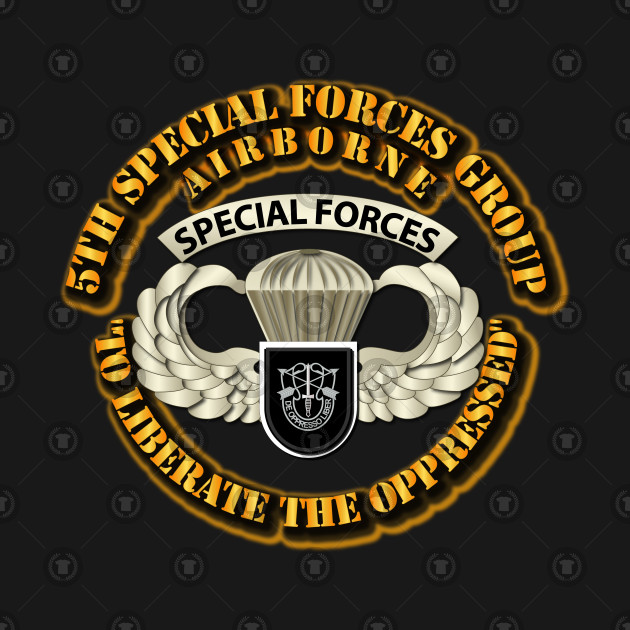 SOF - 5th SFG - Airborne Badge - 5th Special Forces Group United States ...