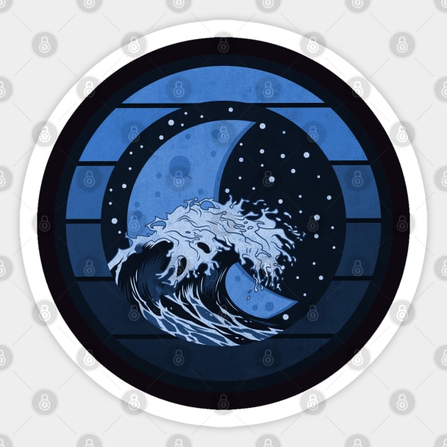 Blue Moon Wave - Sublime Gift - Sticker | TeePublic