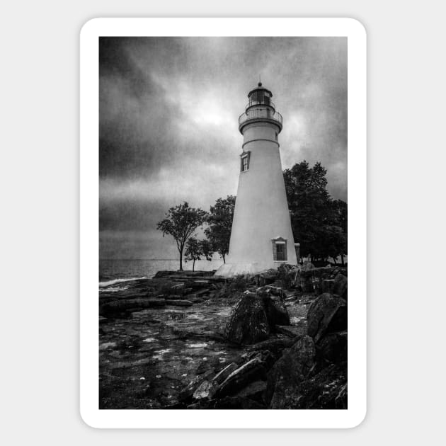 Lighthouse At Marblehead - Marblehead Lighthouse - Sticker | TeePublic