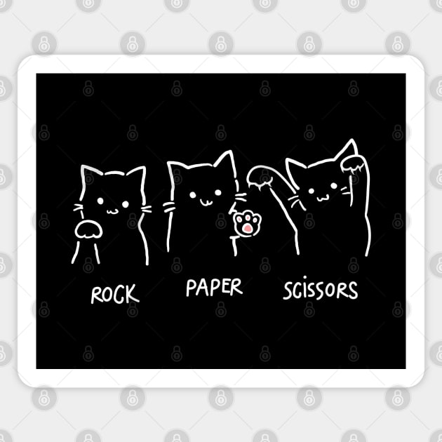 Rock Paper Scissors - Cat - Sticker | TeePublic
