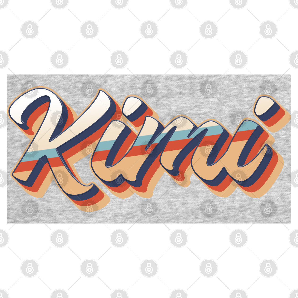 Kimi name - cool 70s retro font surf style design - Kimi Name Cool 70s ...