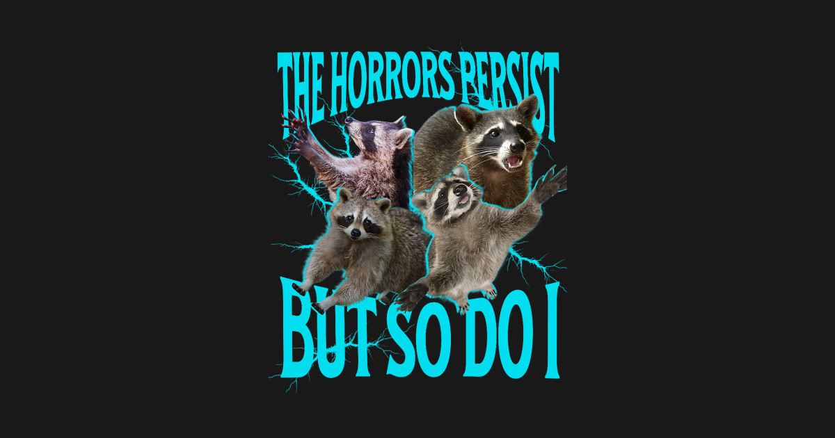 The Horrors Persist but So Do I Funny Raccoon Meme - The Horrors ...