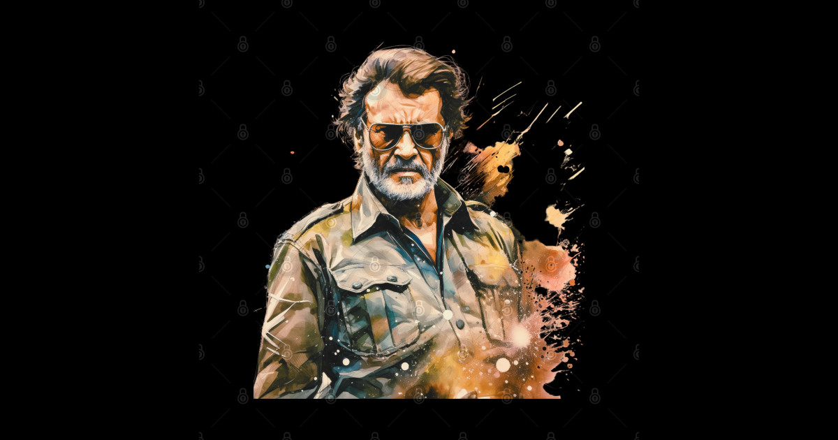 Rajinikanth Indian Super Star - Rajinikanth - Sticker | TeePublic